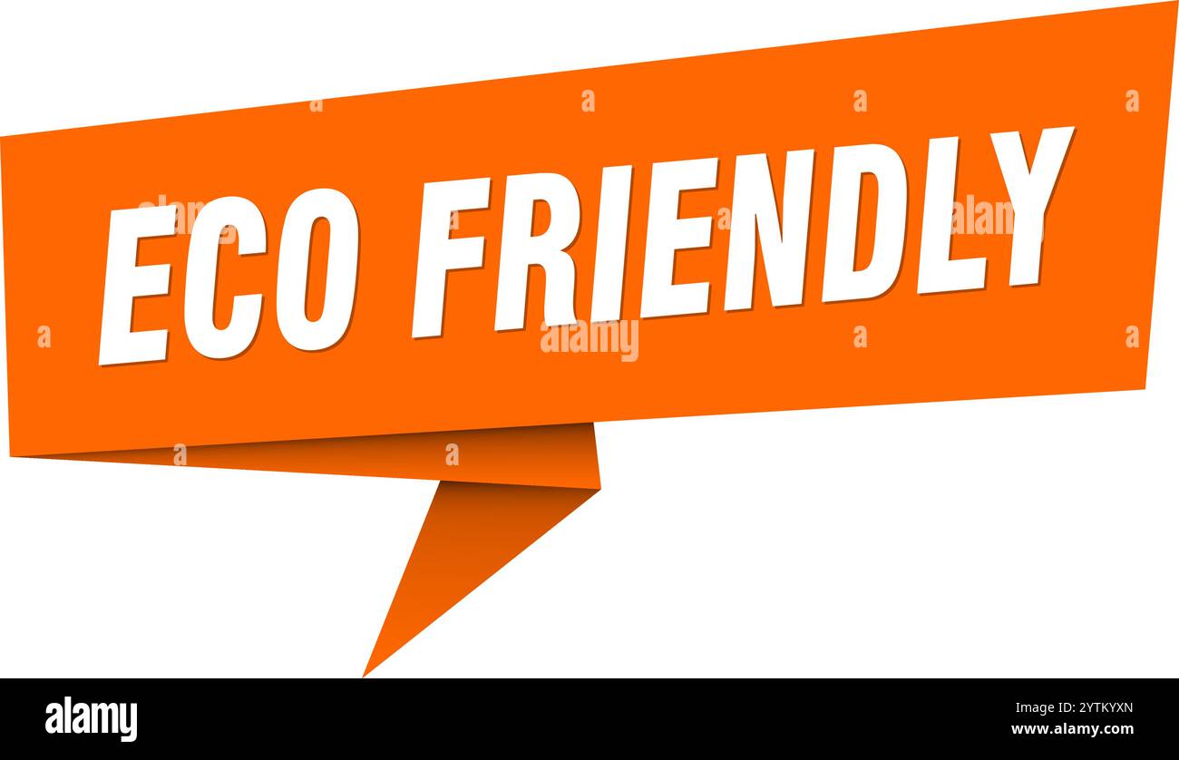 eco friendly banner. eco friendly speech bubble, label, sticker, ribbon ...