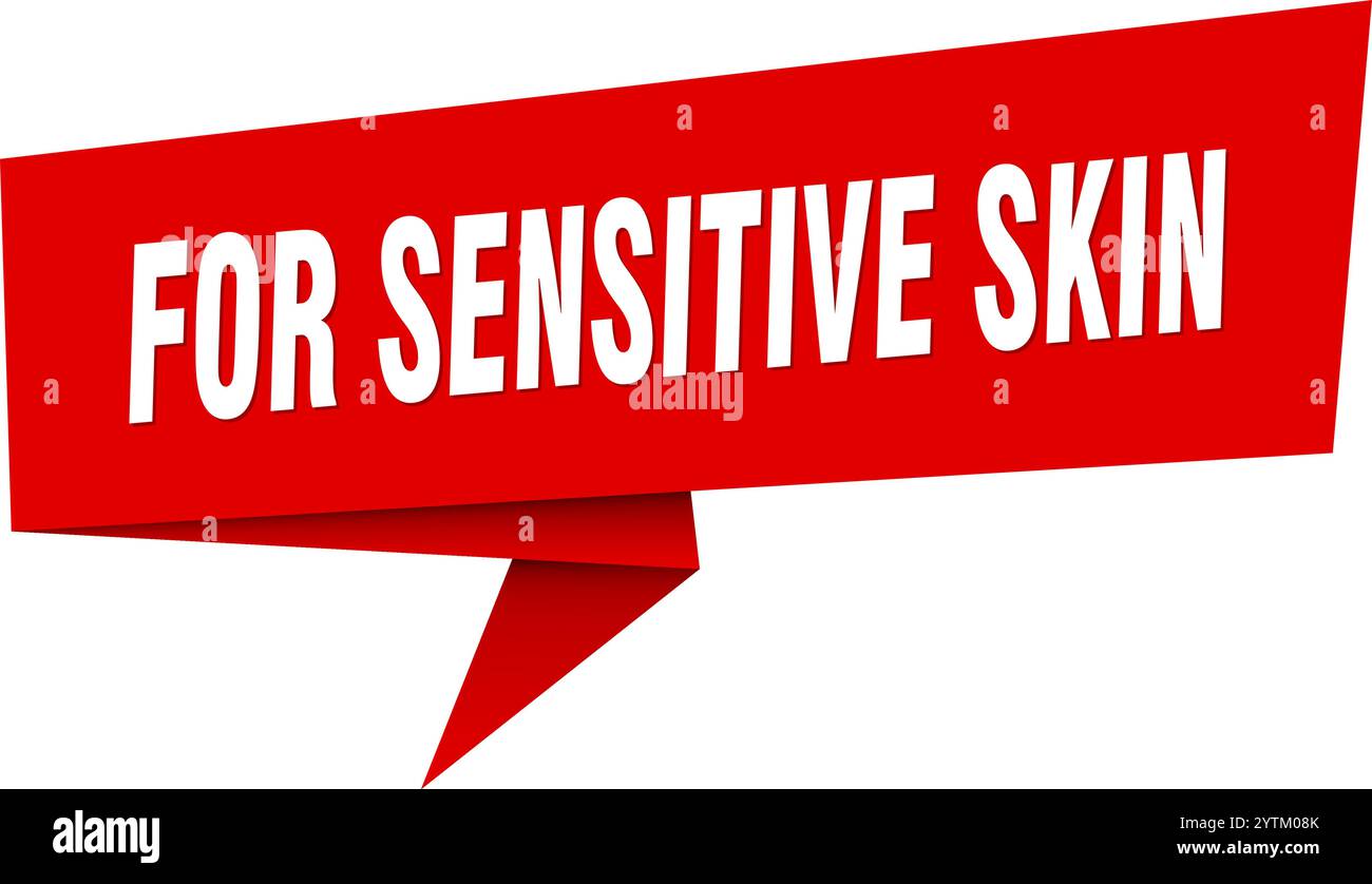for sensitive skin banner. for sensitive skin speech bubble, label ...