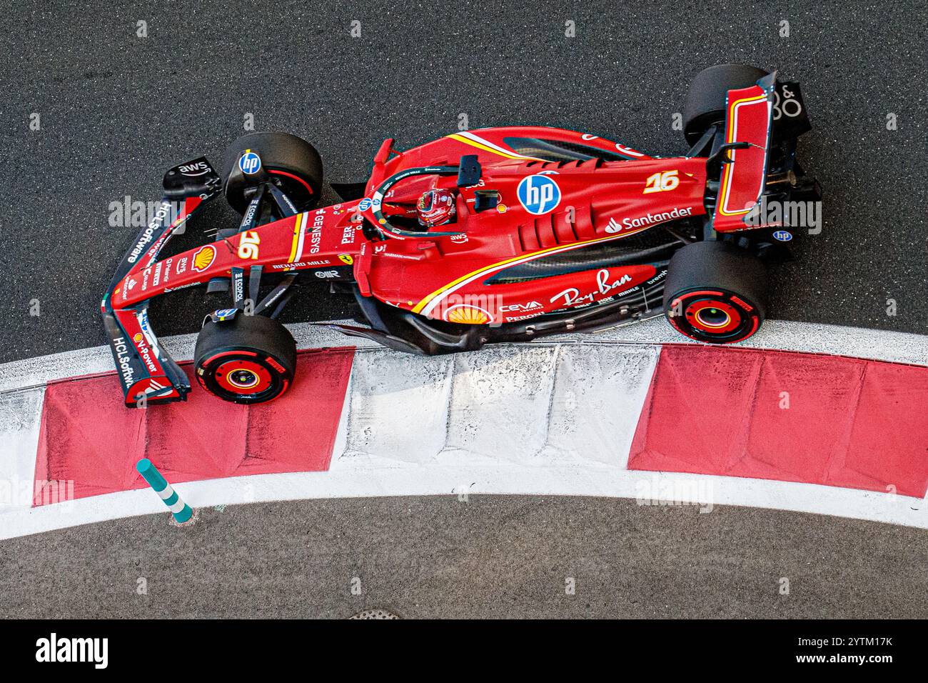 12/7/2024 - Charles Leclerc (MON) - Scuderia Ferrari - Ferrari SF-24 - Ferrari during Saturday ...