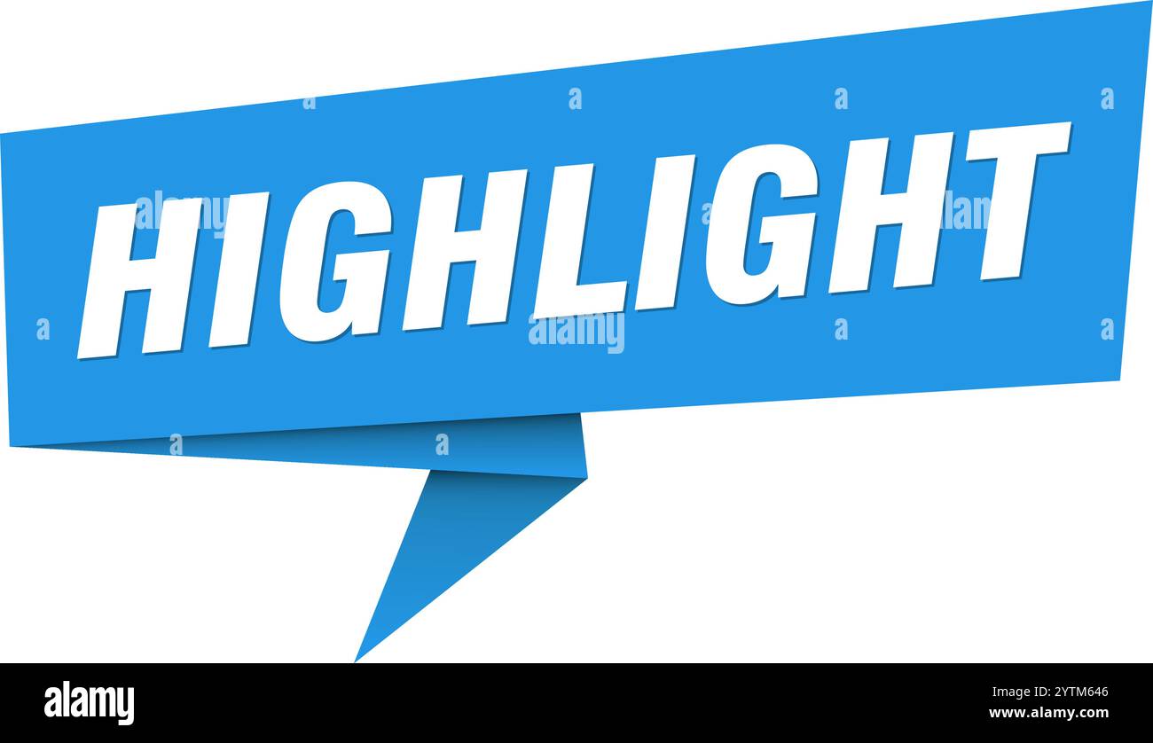 highlight banner. highlight speech bubble, label, sticker, ribbon, sign ...