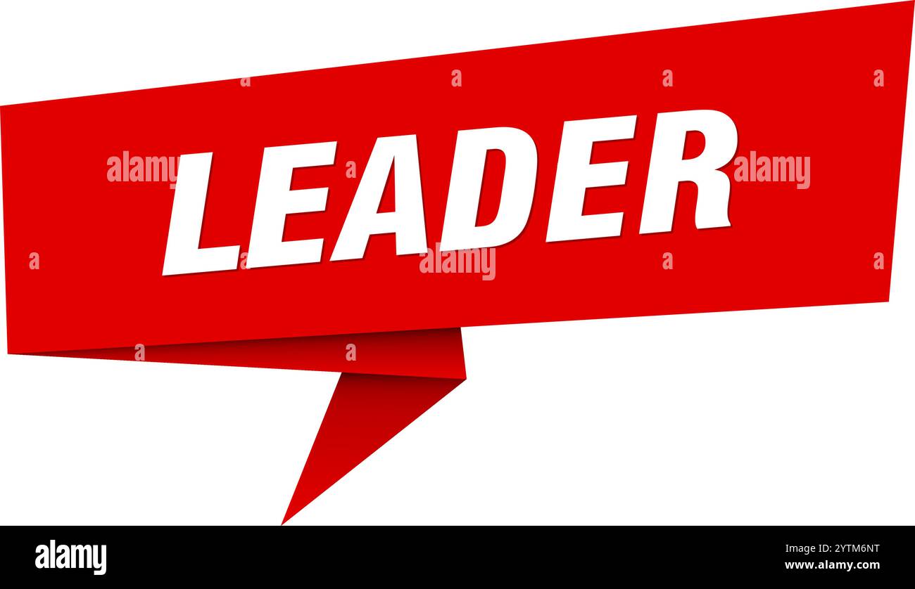leader banner. leader speech bubble, label, sticker, ribbon, sign ...