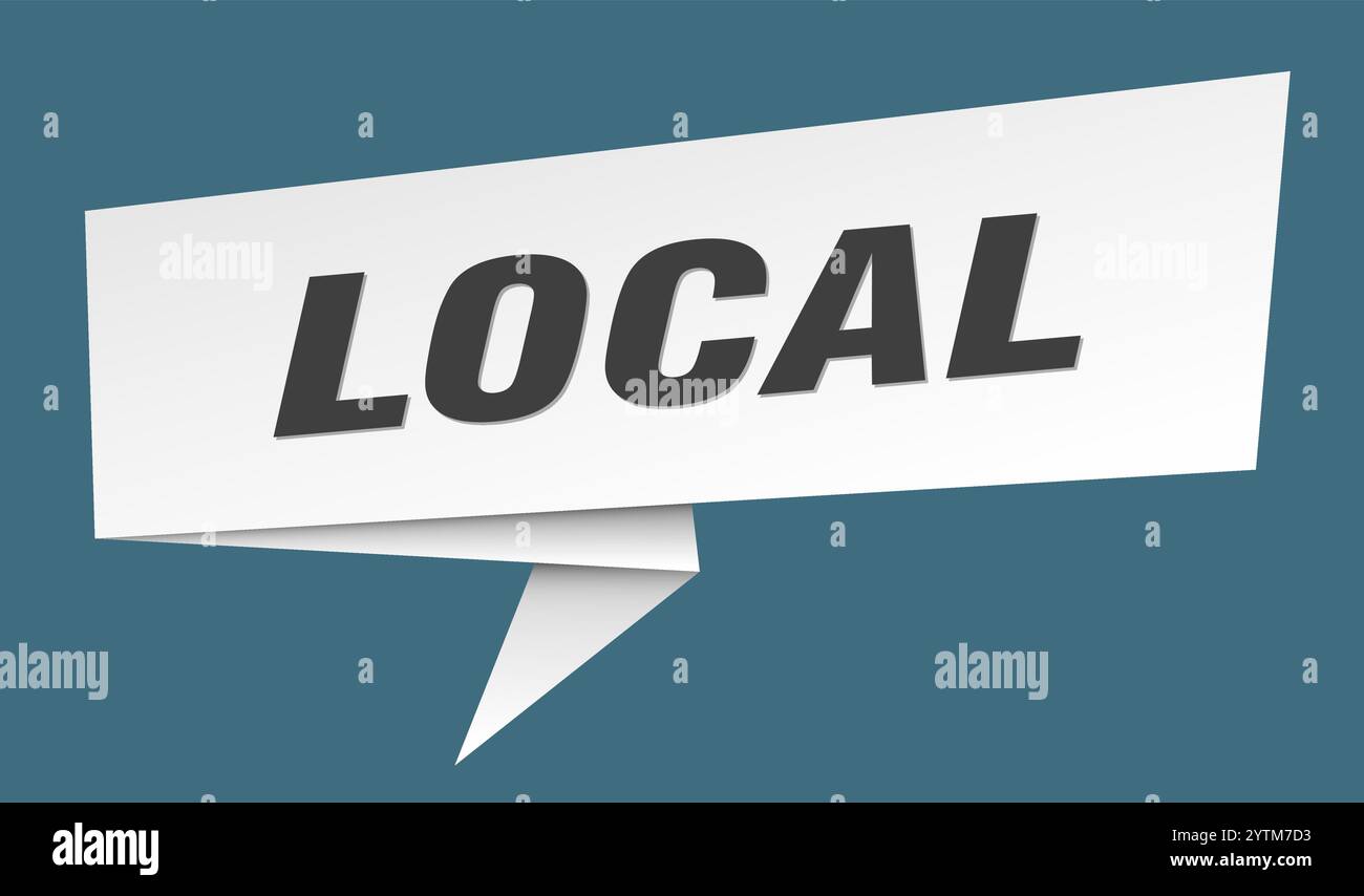 local banner. local speech bubble, label, sticker, ribbon, sign ...