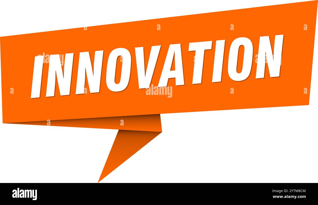 innovation banner. innovation speech bubble, label, sticker, ribbon ...