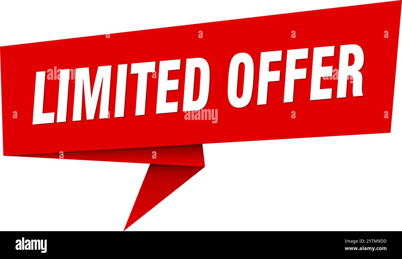 limited offer banner. limited offer speech bubble, label, sticker ...