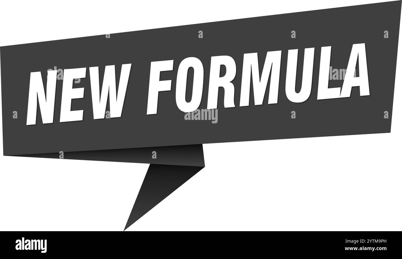 new formula banner. new formula speech bubble, label, sticker, ribbon ...