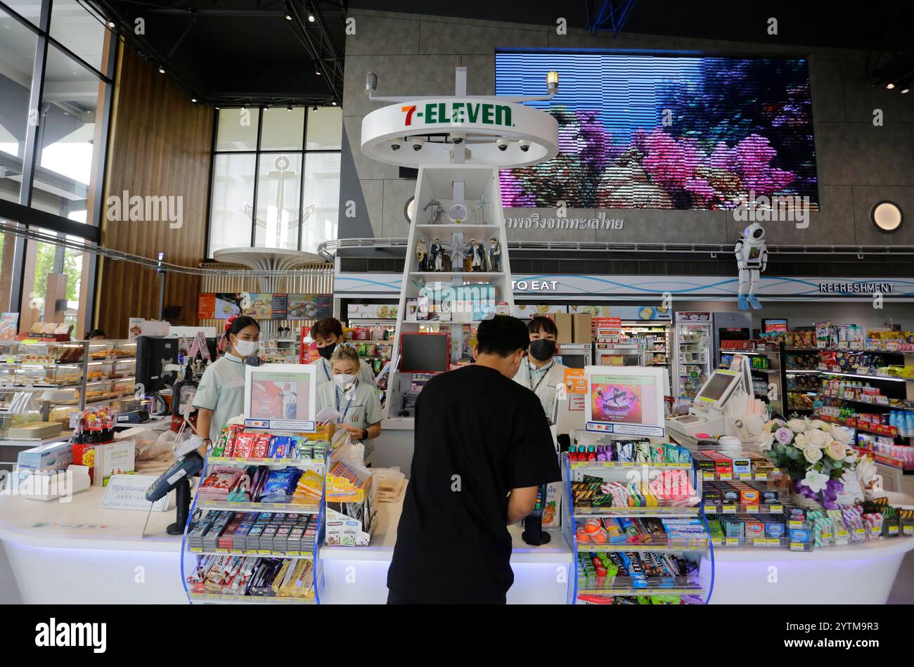 Pattaya, Thailand - May 25, 2023: 24h 7-Eleven convenience store ...