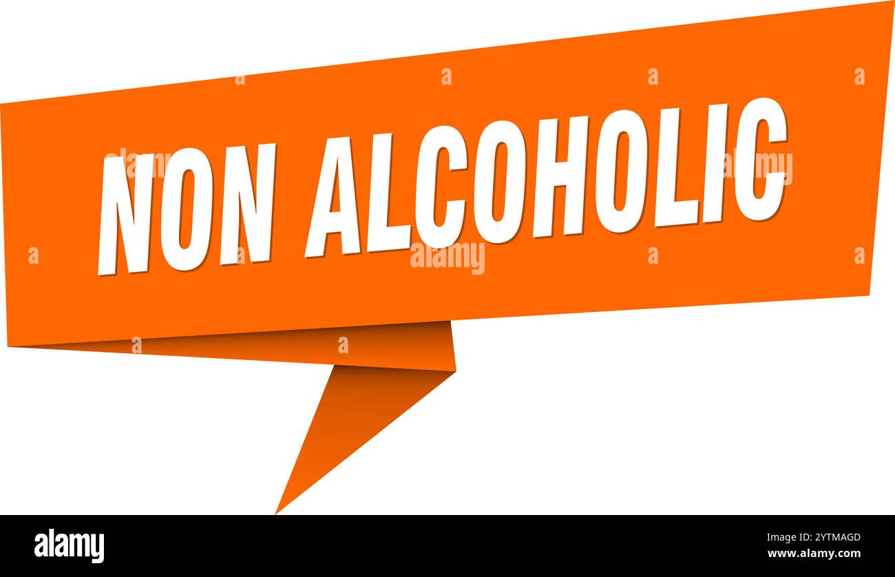 non alcoholic banner. non alcoholic speech bubble, label, sticker ...
