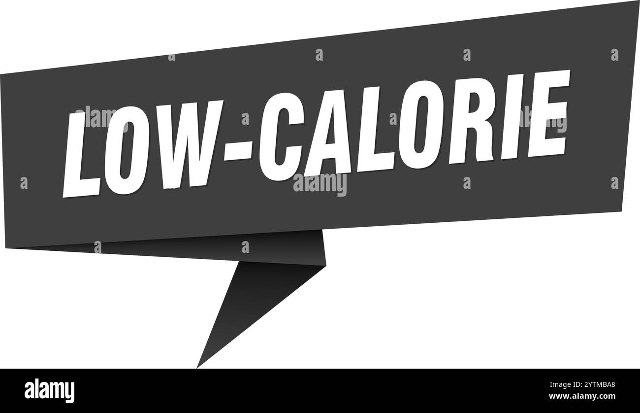 low-calorie banner. low-calorie speech bubble, label, sticker, ribbon ...
