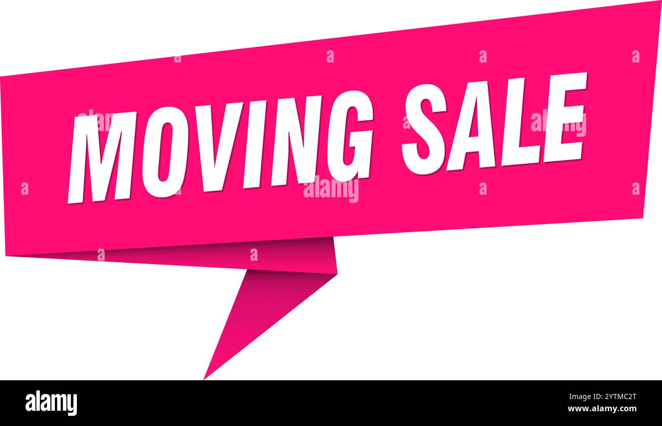 moving sale banner. moving sale speech bubble, label, sticker, ribbon ...