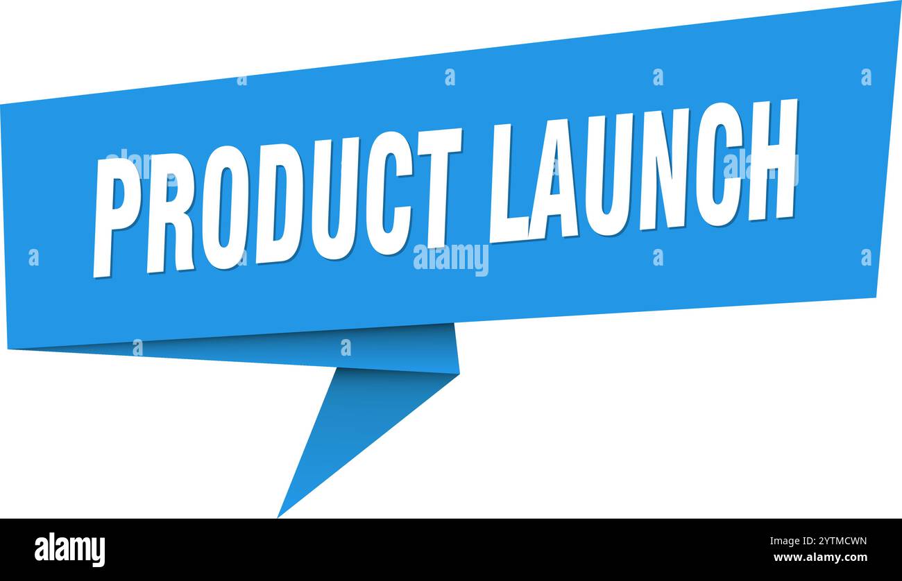 product launch banner. product launch speech bubble, label, sticker ...