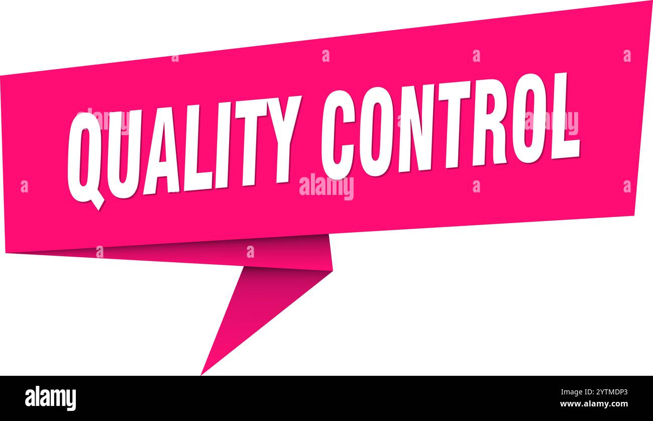quality control banner. quality control speech bubble, label, sticker ...