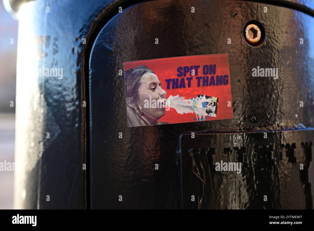 Helsingborg, Skåne, Sweden. December 1 2024. Hawk Tuah Girl Hailey ...