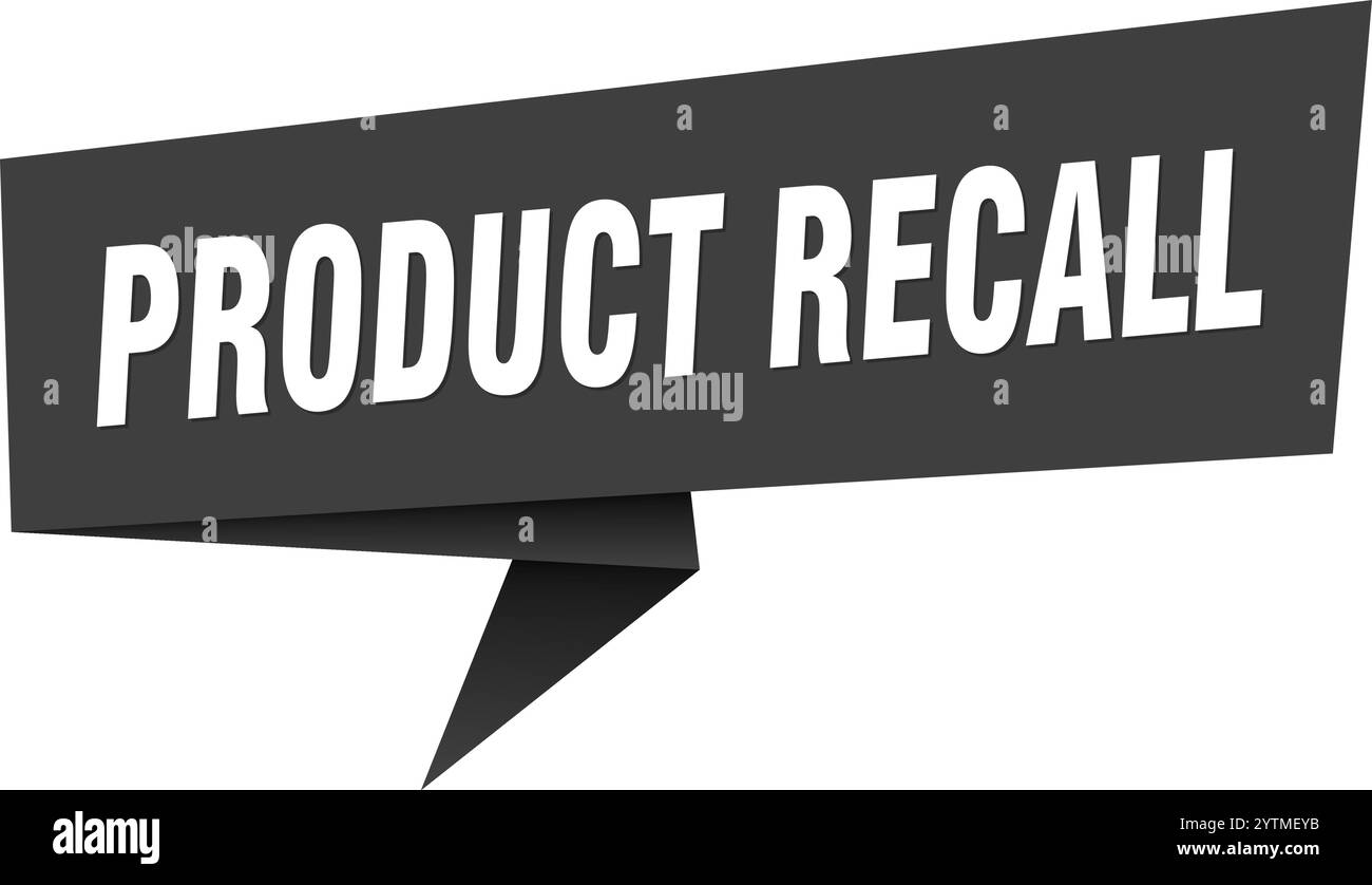 product recall banner. product recall speech bubble, label, sticker ...
