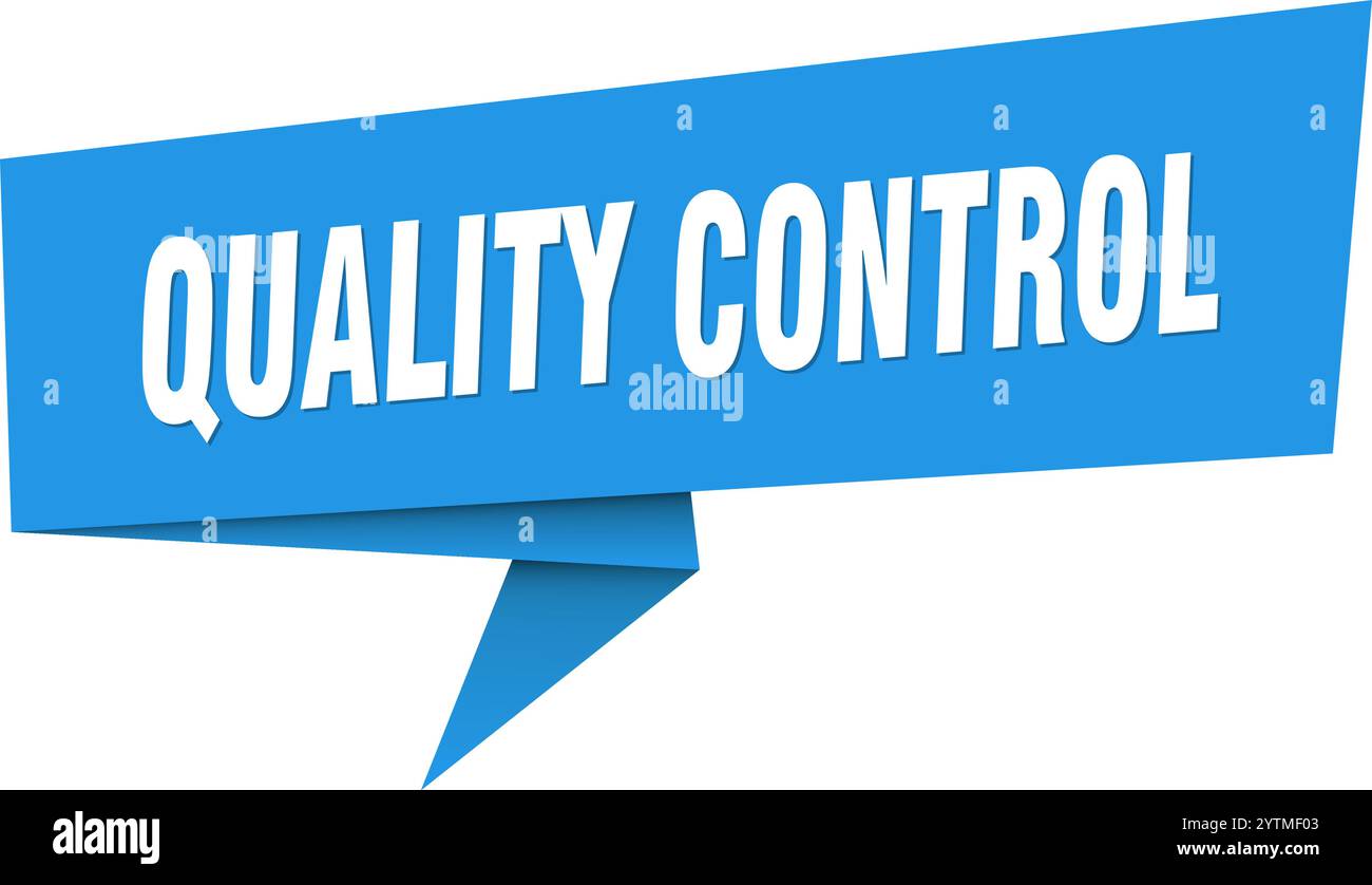 quality control banner. quality control speech bubble, label, sticker ...