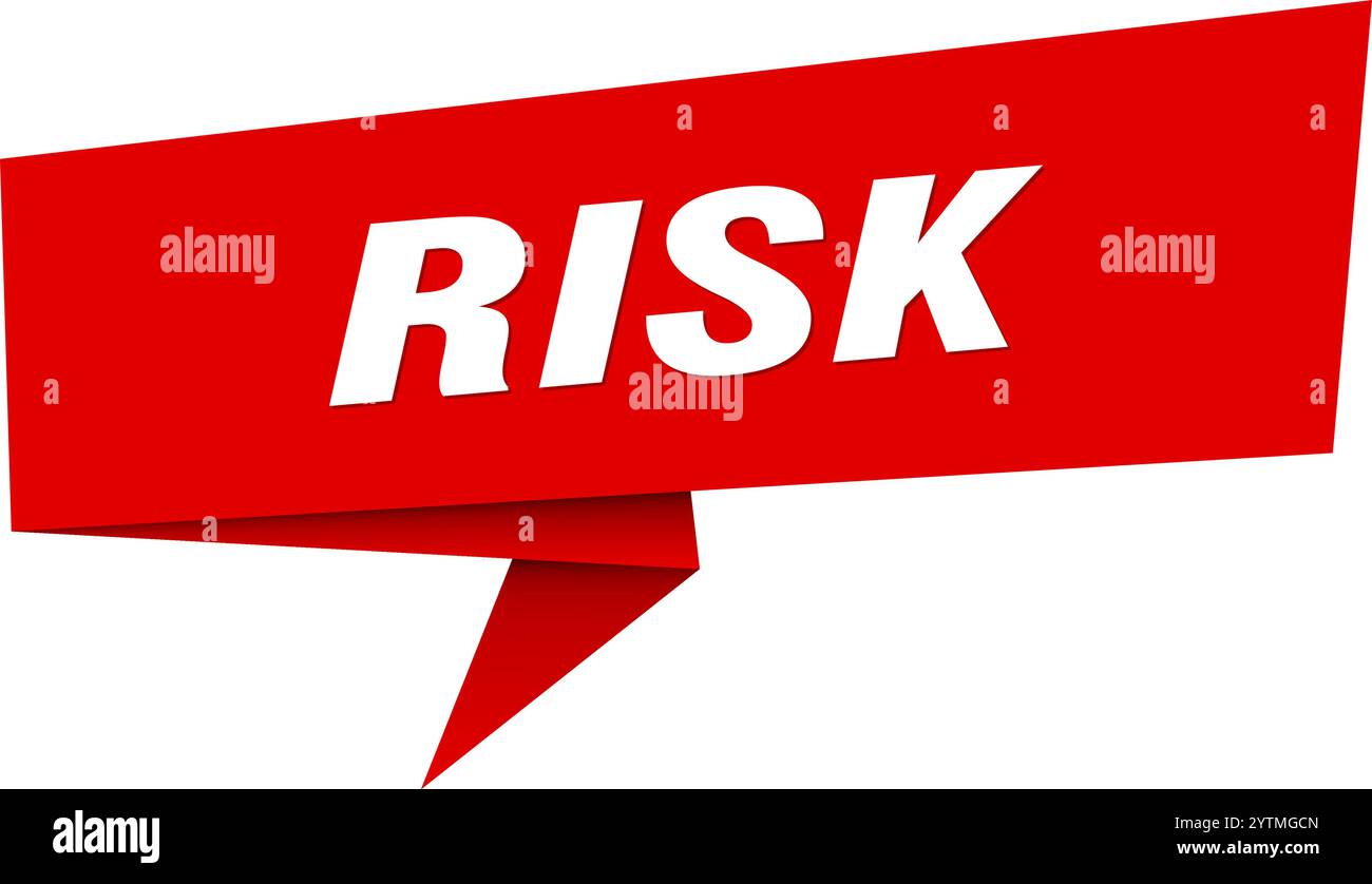 risk banner. risk speech bubble, label, sticker, ribbon, sign template ...
