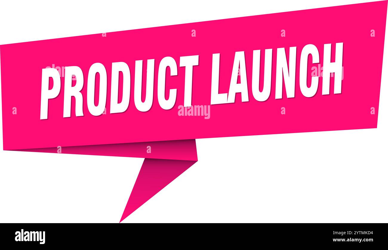 product launch banner. product launch speech bubble, label, sticker ...