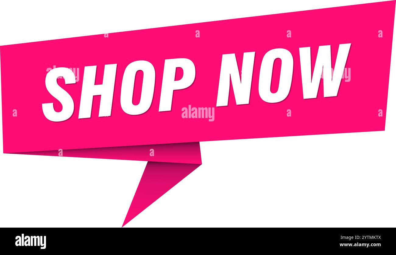 shop now banner. shop now speech bubble, label, sticker, ribbon, sign ...