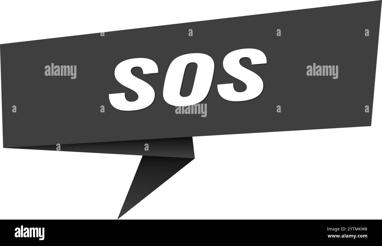 sos banner. sos speech bubble, label, sticker, ribbon, sign template ...