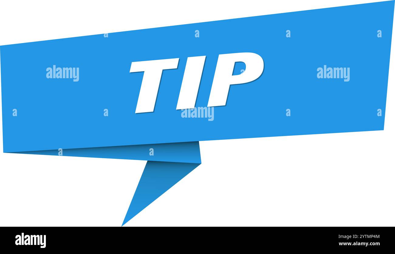 tip banner. tip speech bubble, label, sticker, ribbon, sign template ...