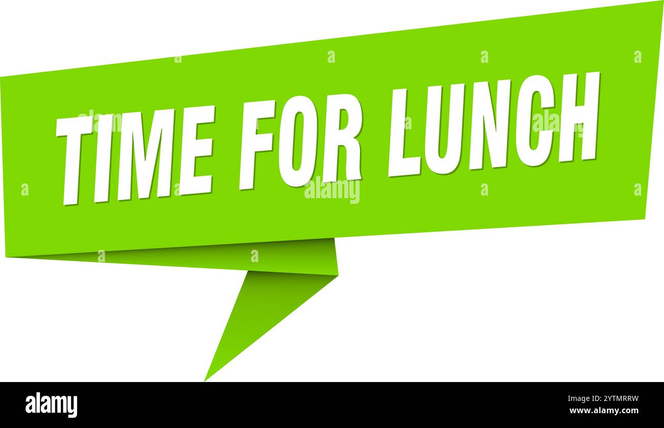 time for lunch banner. time for lunch speech bubble, label, sticker ...