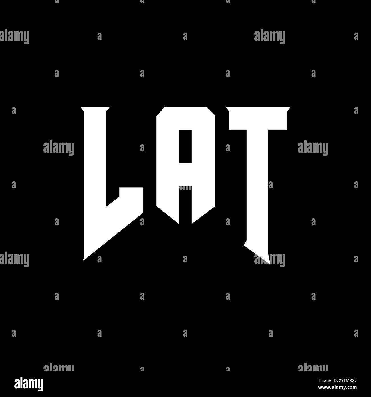 LAT letter logo design for technology company. LAT logo design black ...