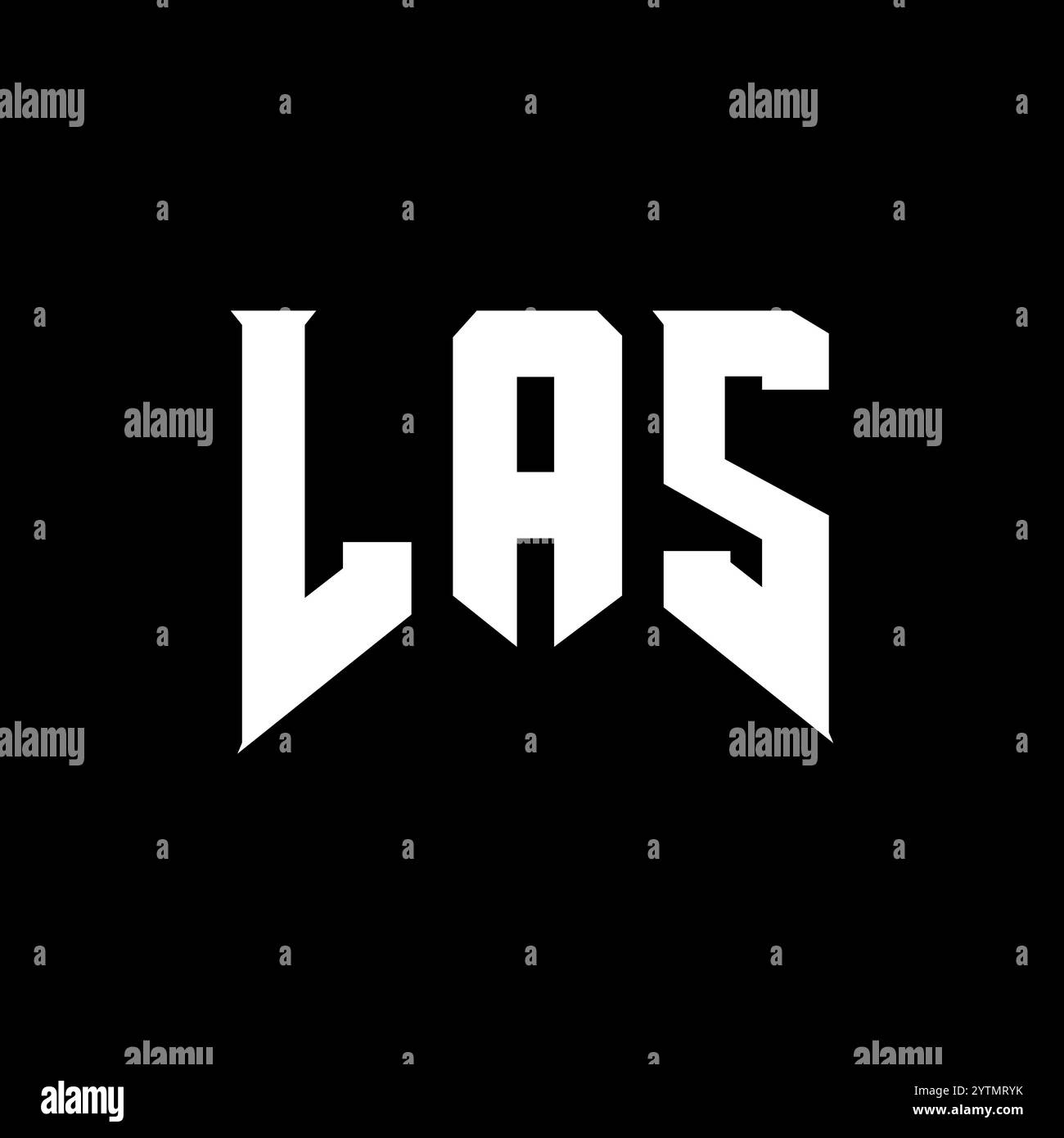 LAS letter logo design for technology company. LAS logo design black ...