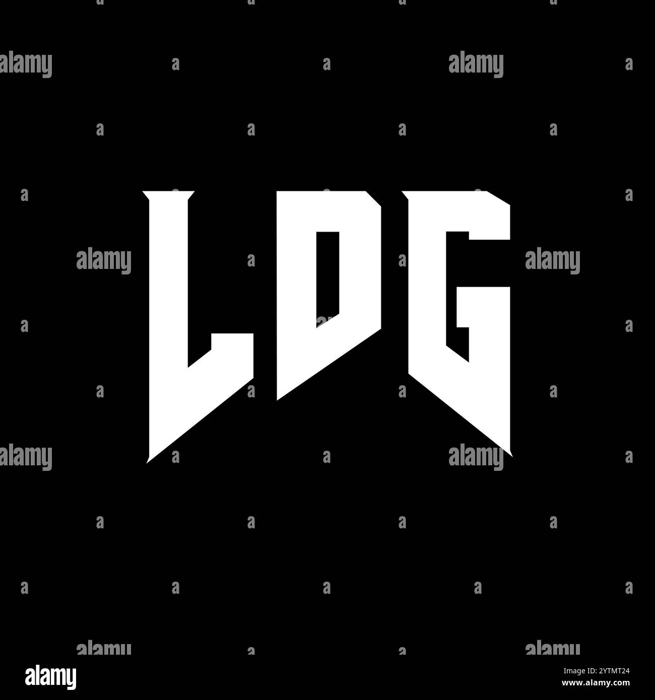 LDG letter logo design for technology company. LDG logo design black ...