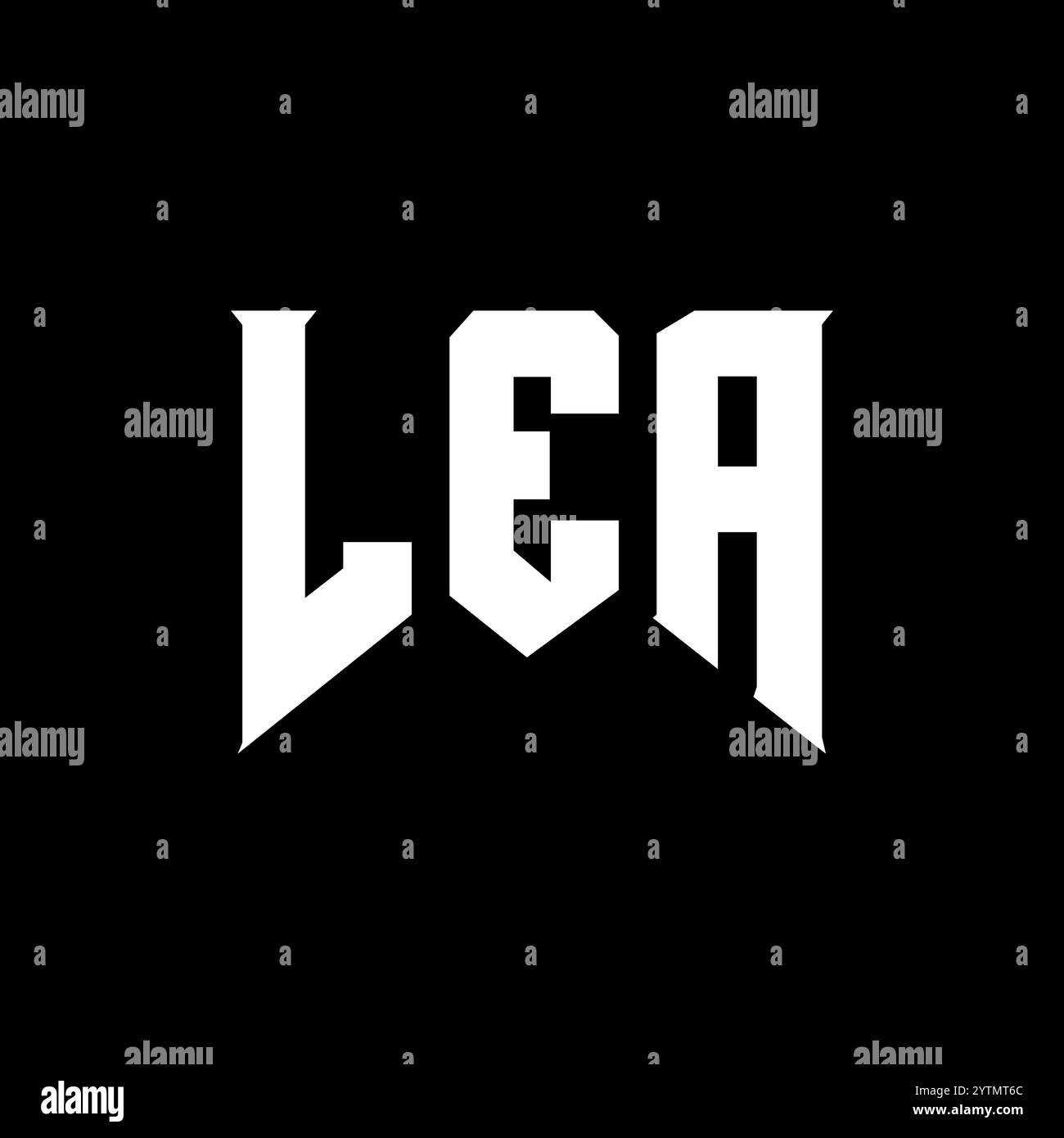 LEA letter logo design for technology company. LEA logo design black ...