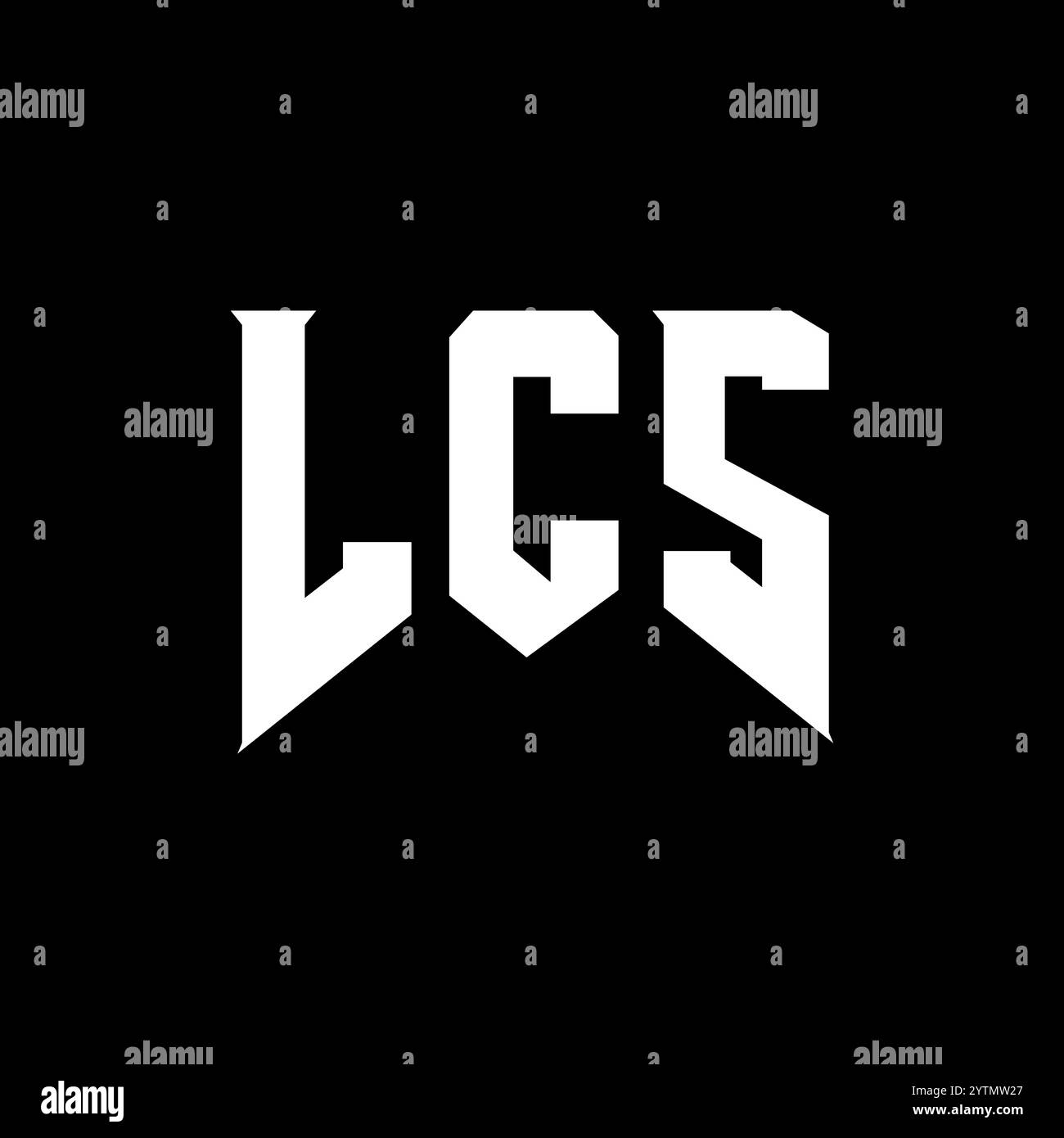 LCS letter logo design for technology company. LCS logo design black ...