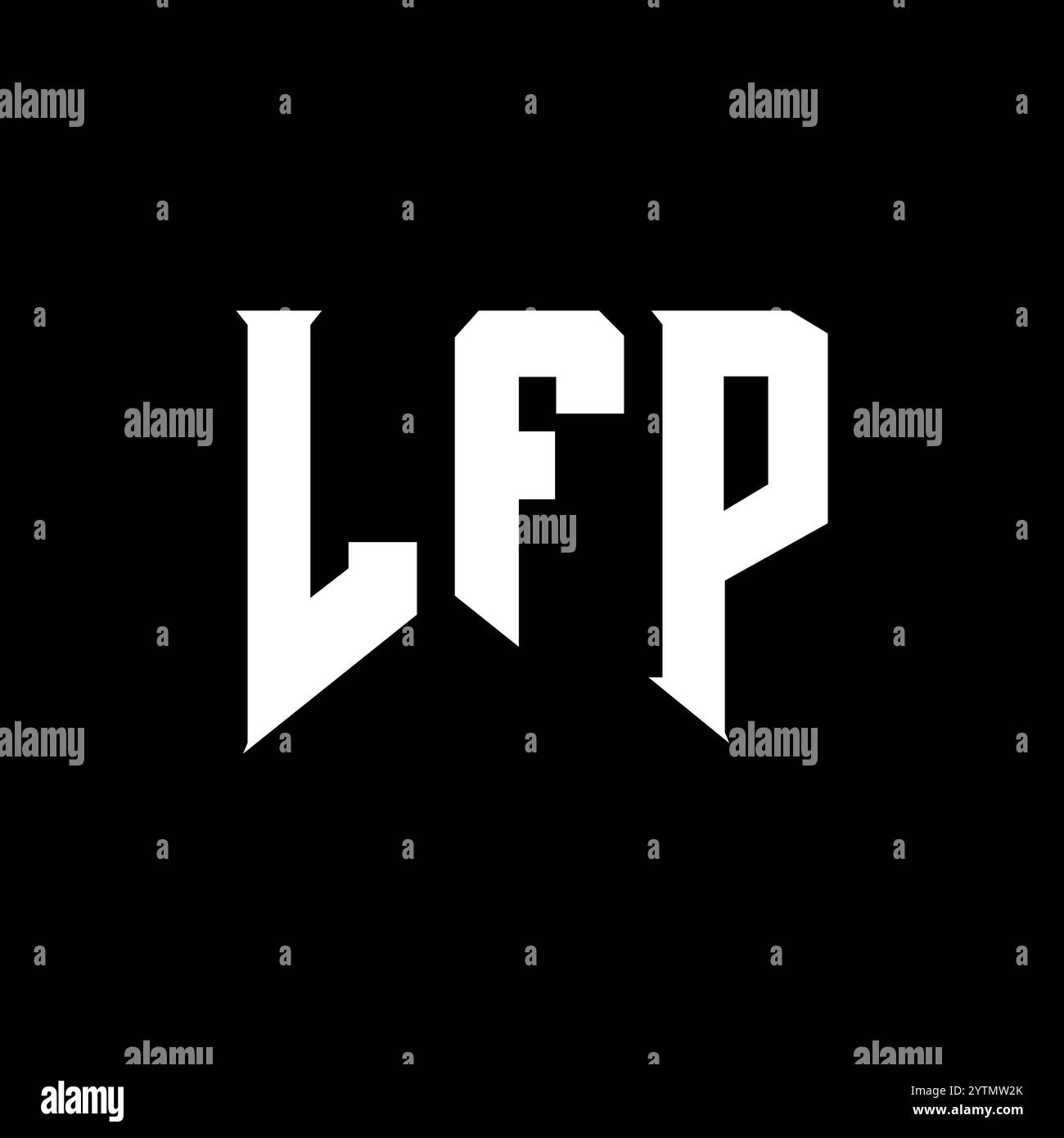 LFP letter logo design for technology company. LFP logo design black ...