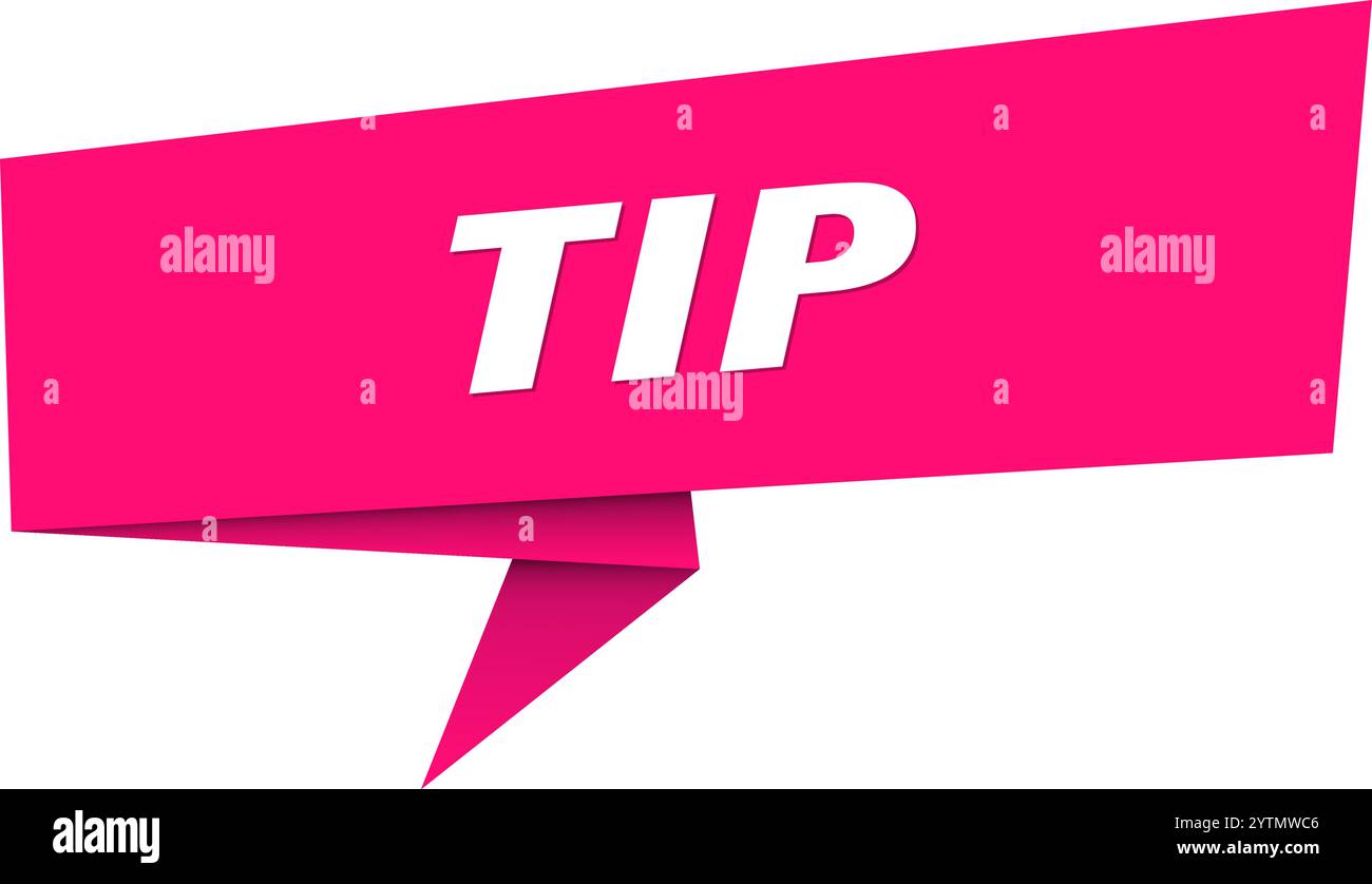 tip banner. tip speech bubble, label, sticker, ribbon, sign template ...