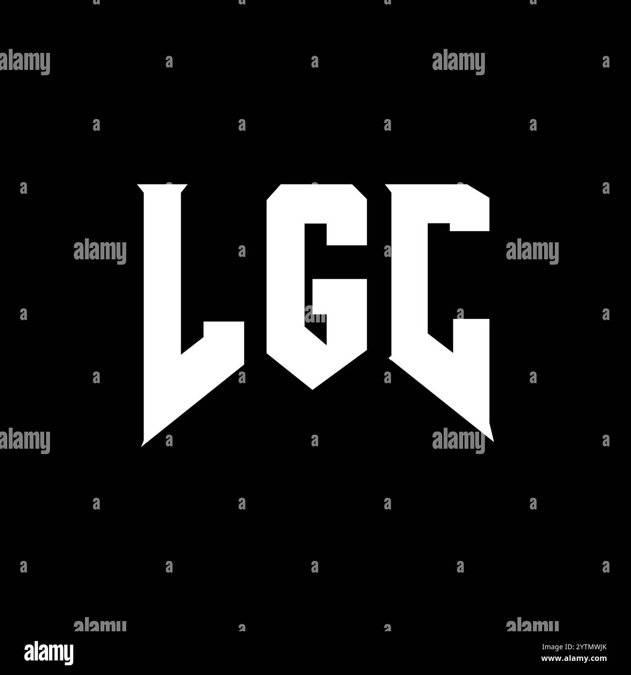 LGC letter logo design for technology company. LGC logo design black ...