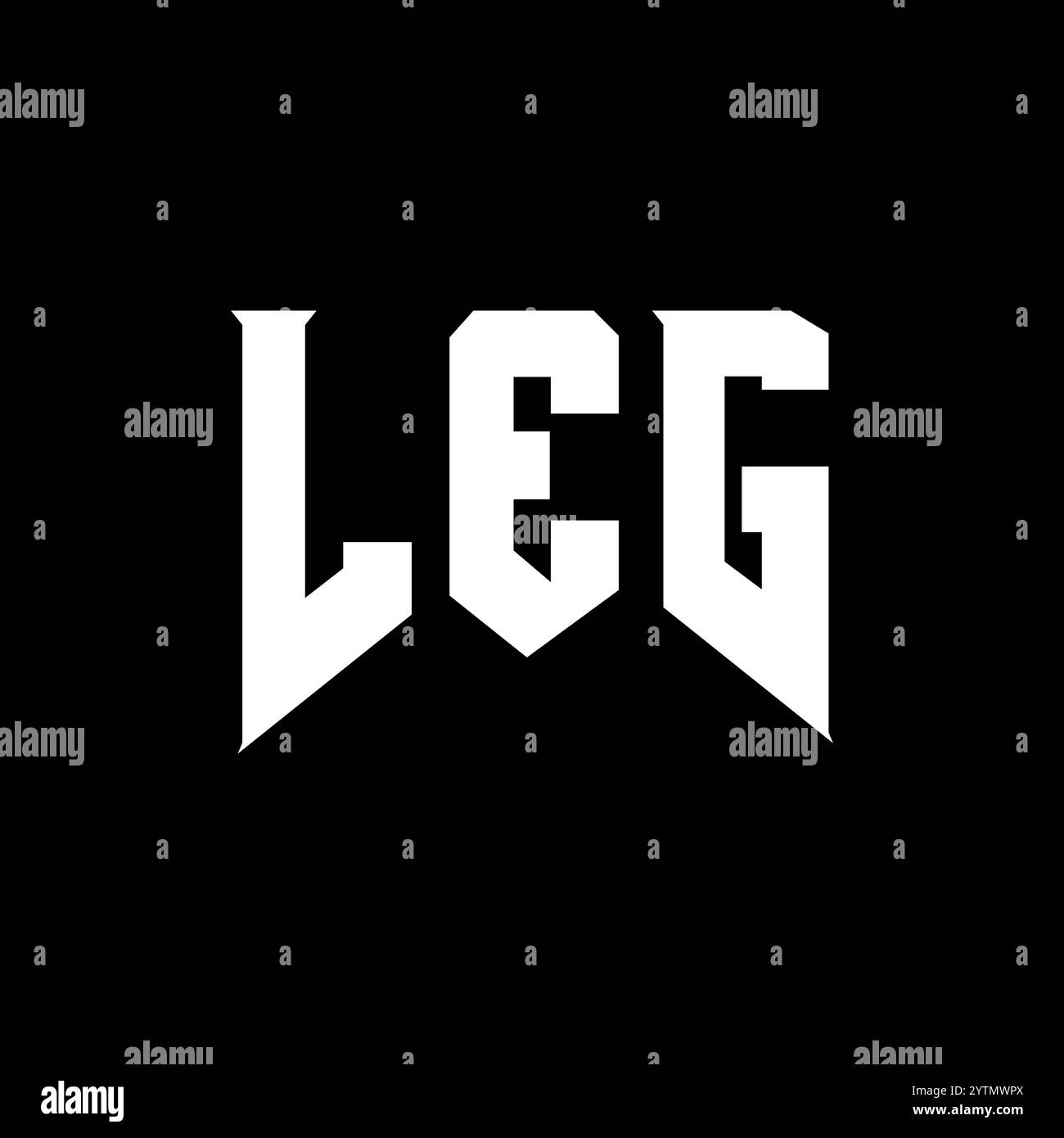 LEG letter logo design for technology company. LEG logo design black ...