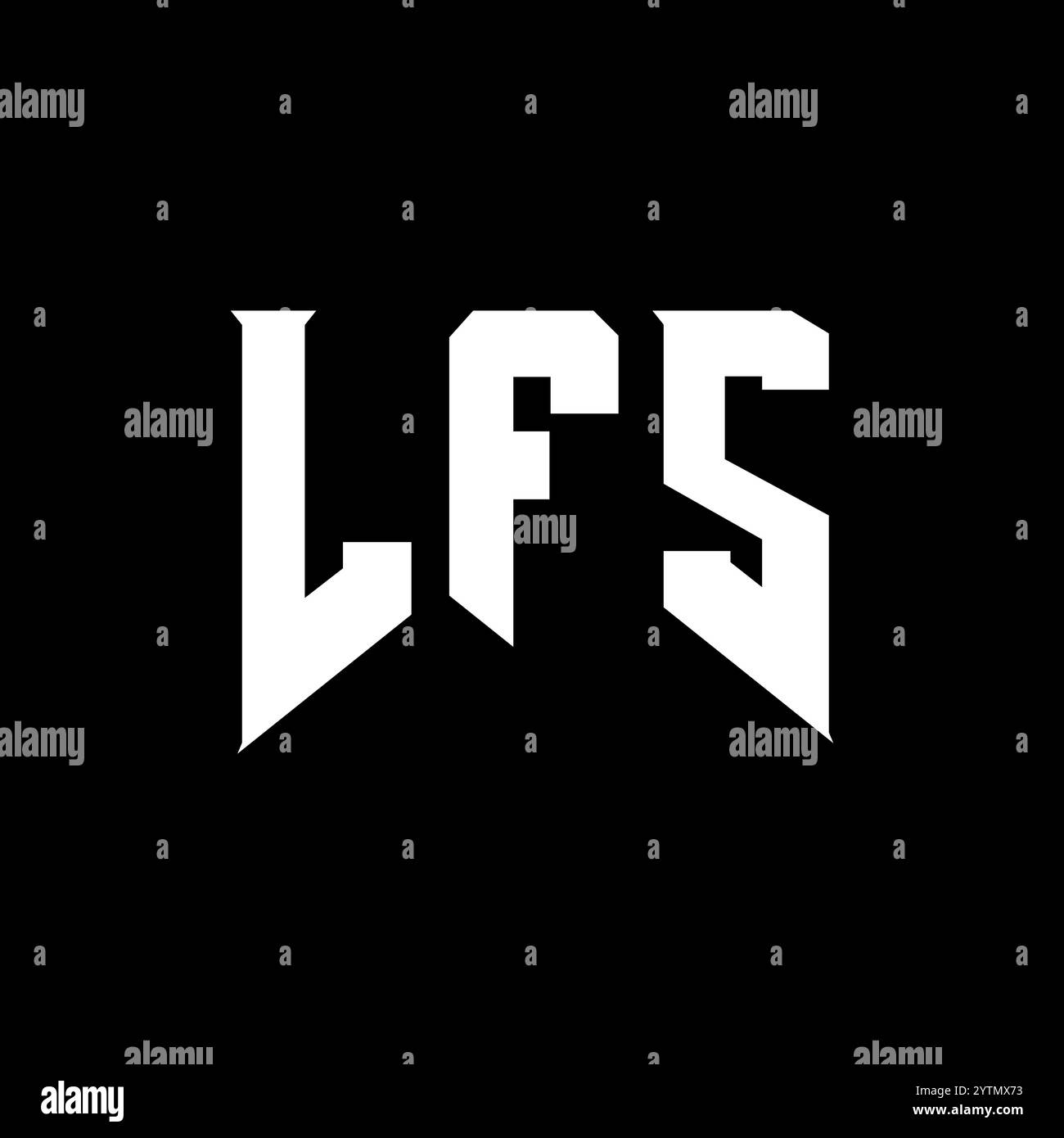 LFS letter logo design for technology company. LFS logo design black ...
