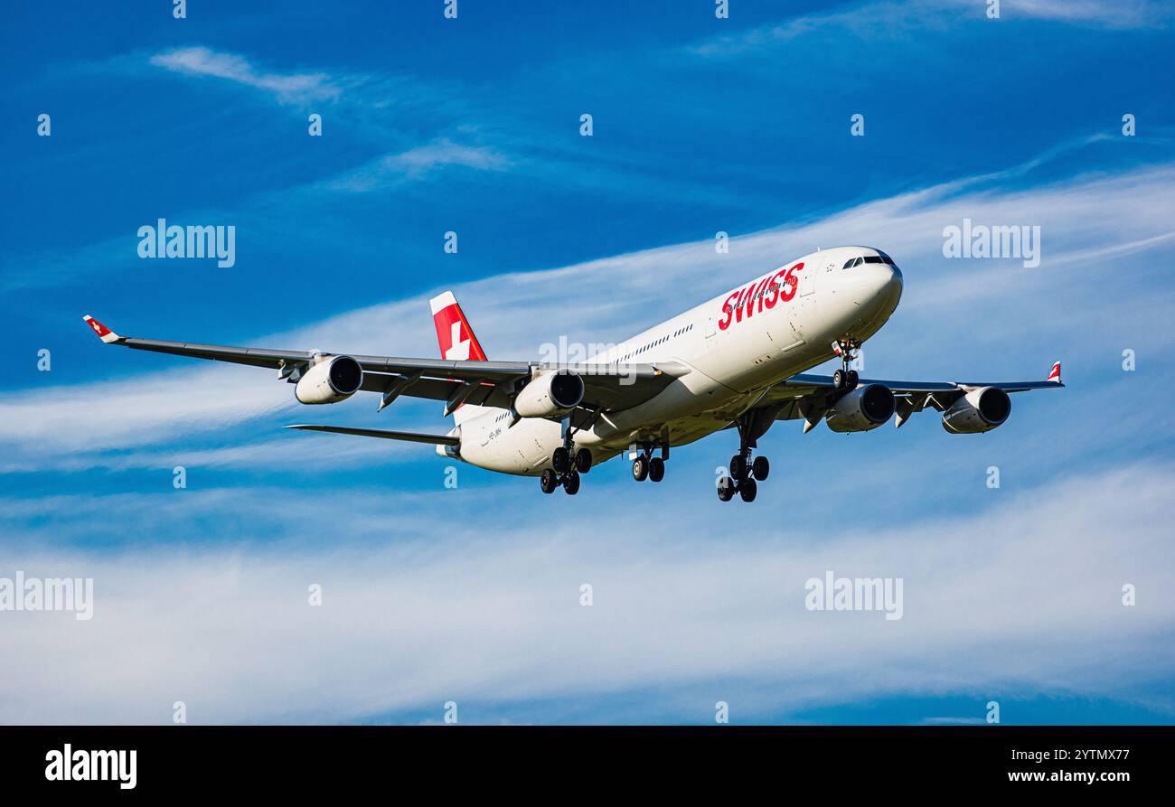 Zurich, Switzerland, 6th Sep 2024: An Airbus A340-313X from Swiss ...