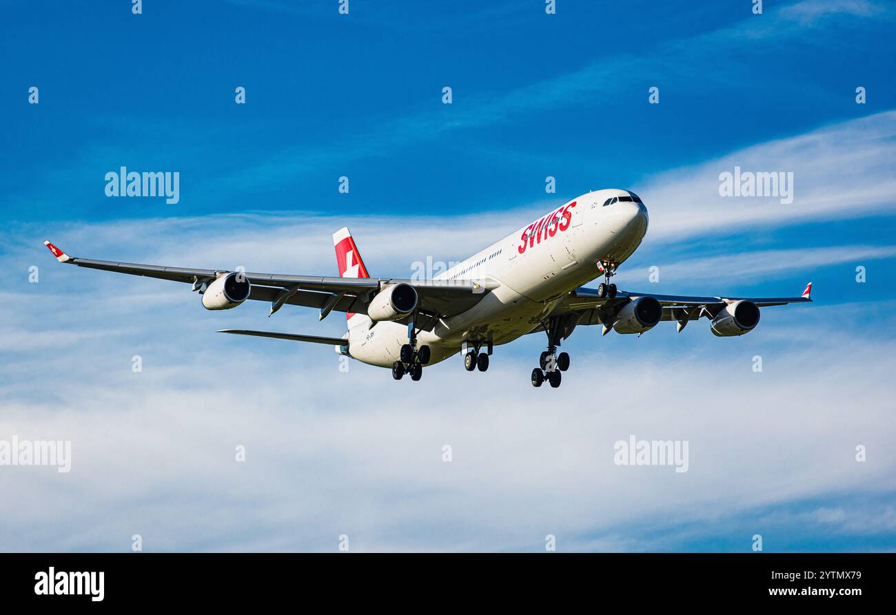 Zurich, Switzerland, 6th Sep 2024: An Airbus A340-313X from Swiss ...