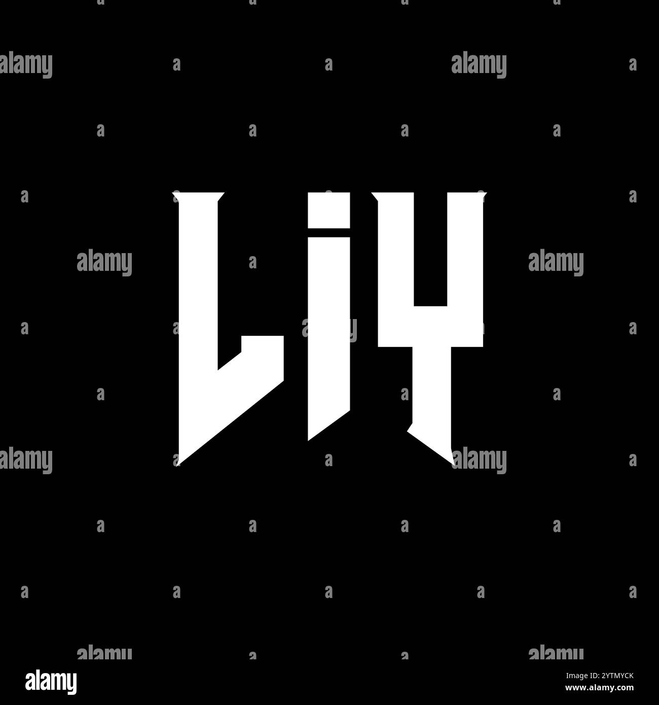 LIY letter logo design for technology company. LIY logo design black ...