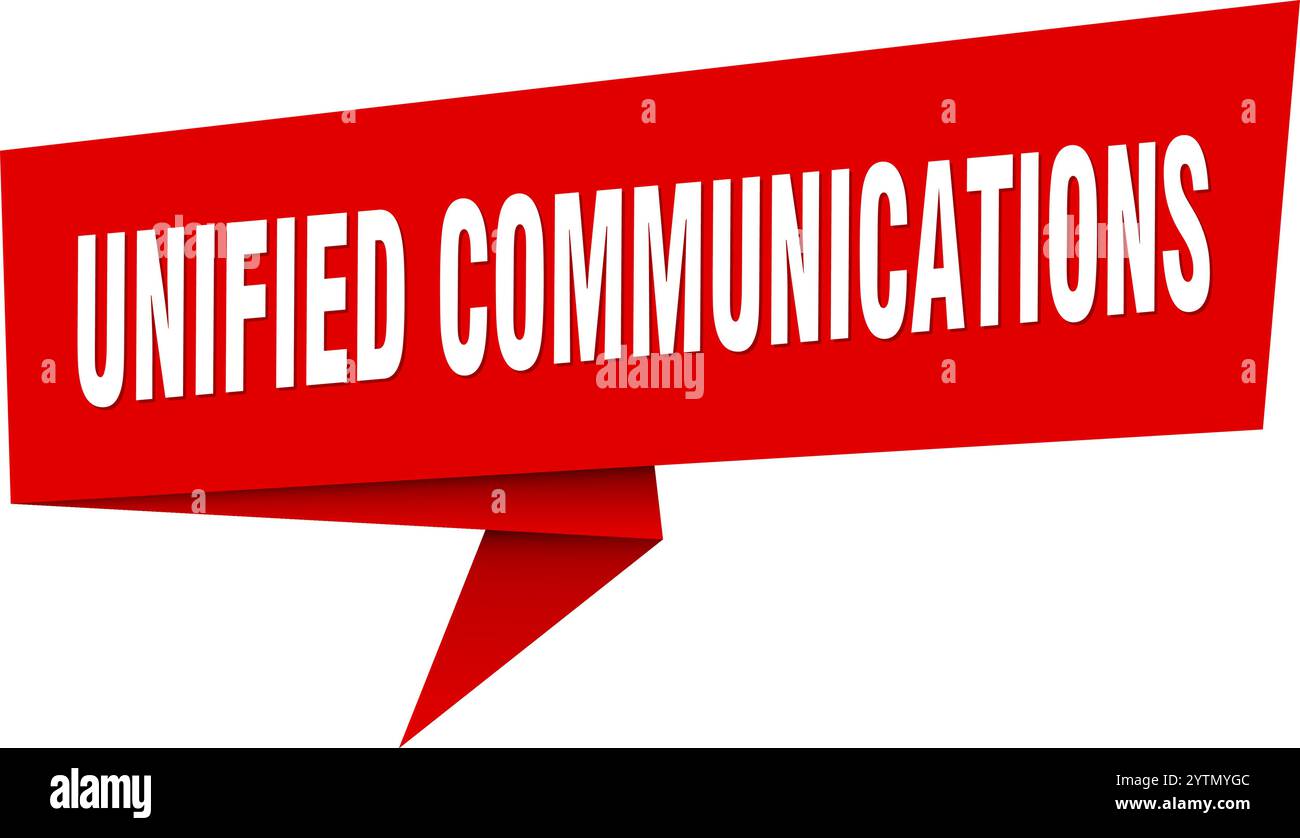unified communications banner. unified communications speech bubble ...