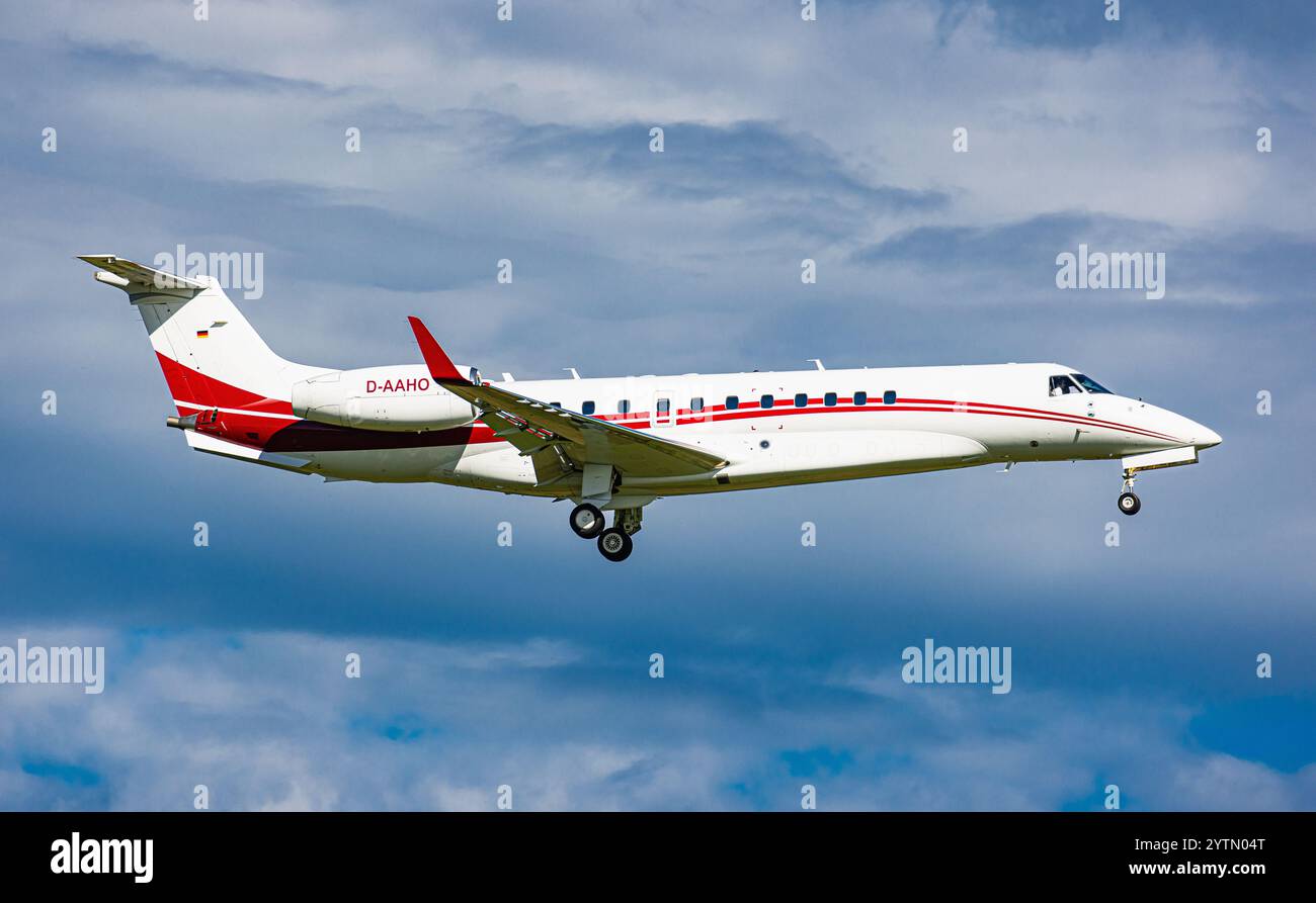 Zurich, Switzerland, 7th Oct 2024: A VistaJet Embraer Legacy 650 is on ...