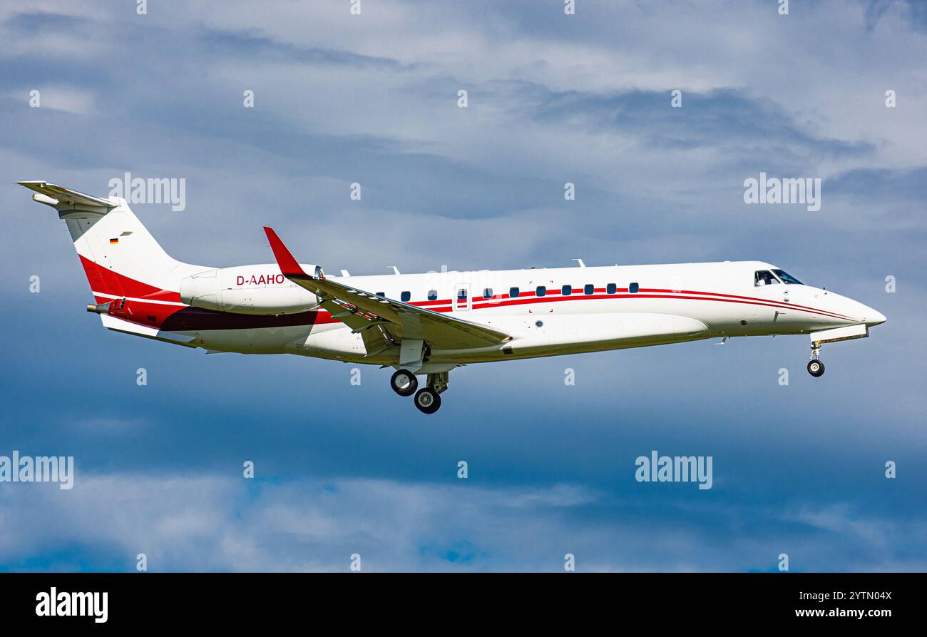 Zurich, Switzerland, 7th Oct 2024: A VistaJet Embraer Legacy 650 is on ...