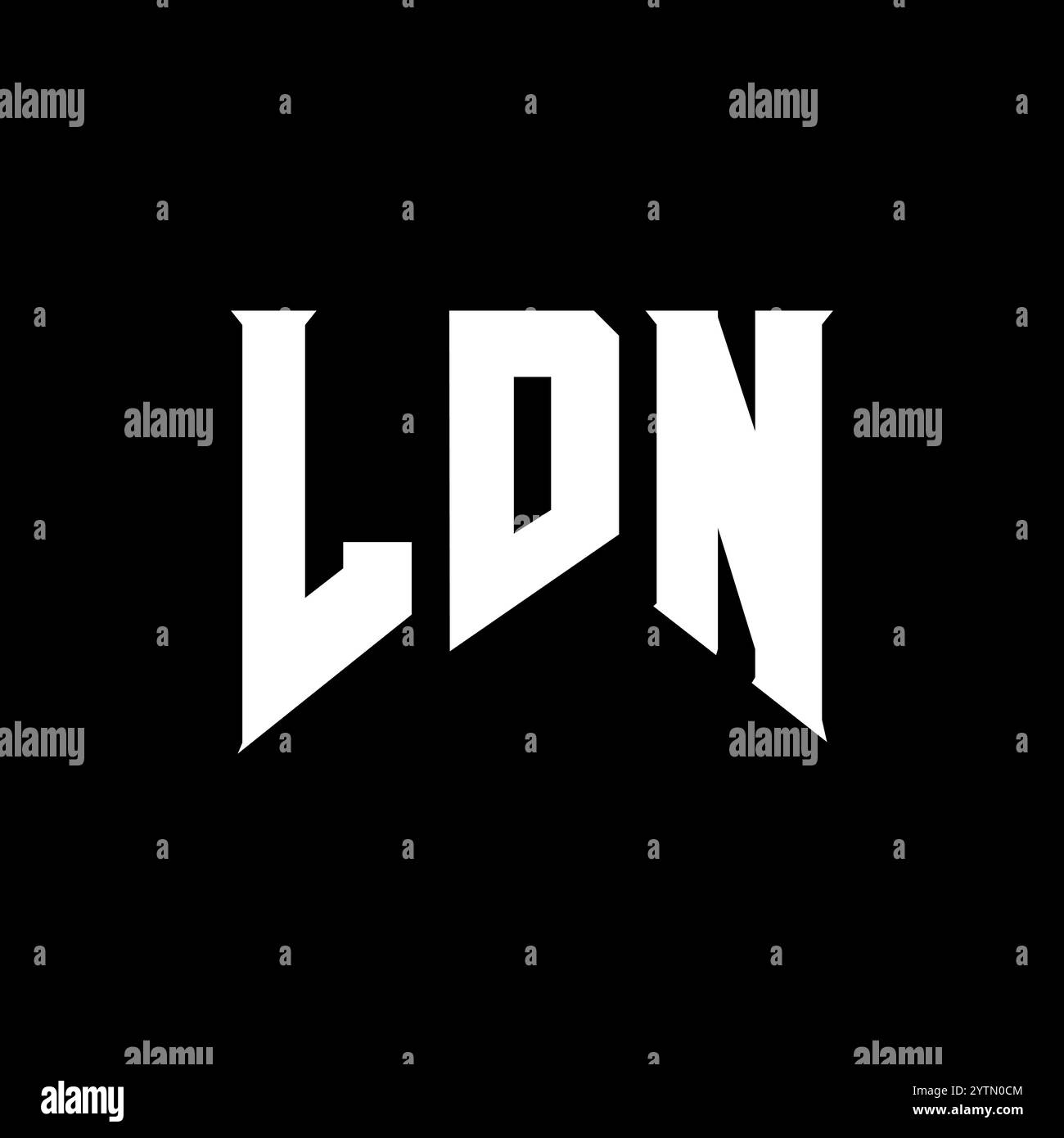 LDN letter logo design for technology company. LDN logo design black ...
