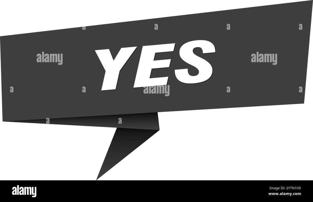 yes banner. yes speech bubble, label, sticker, ribbon, sign template ...
