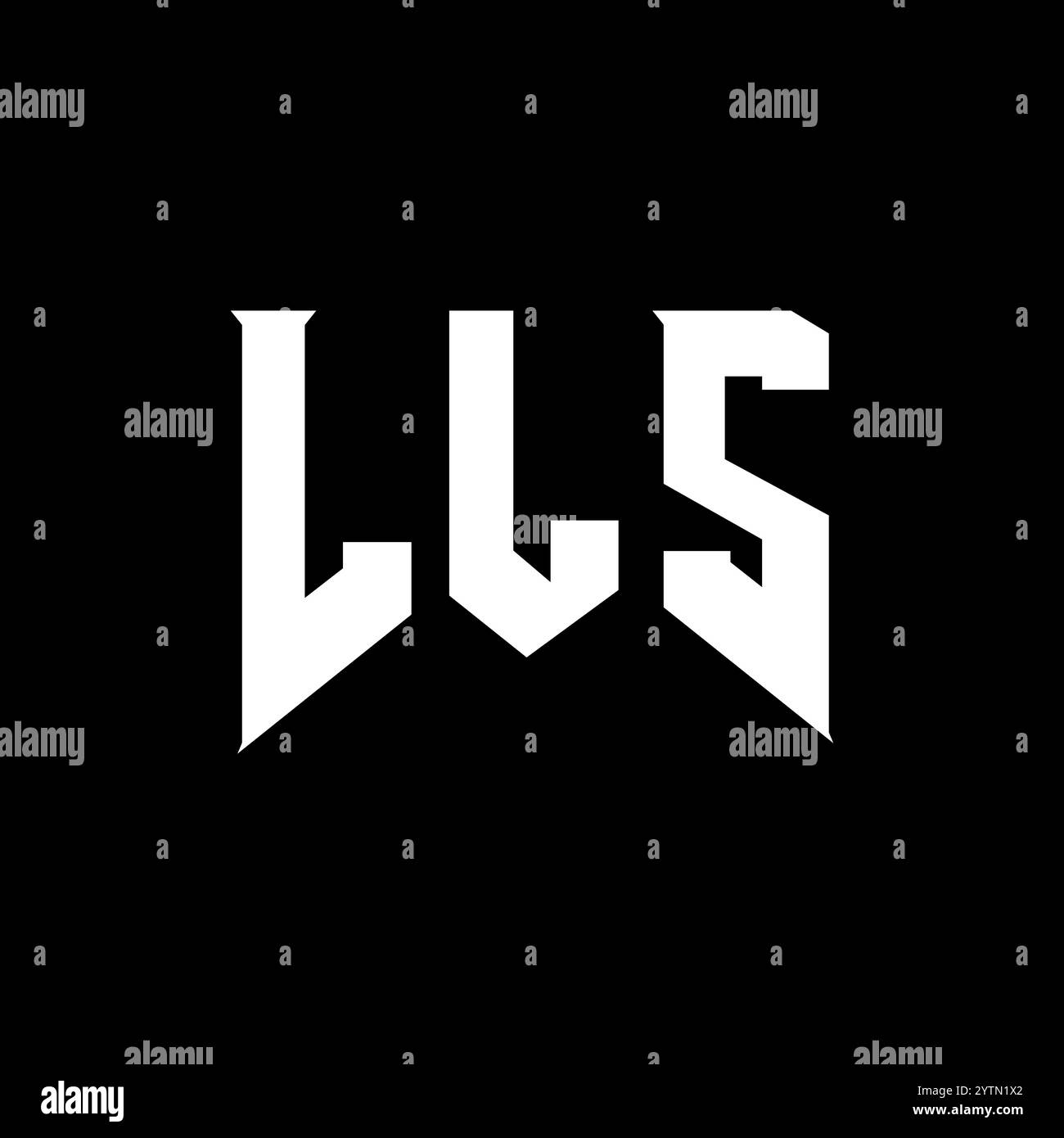 LLS letter logo design for technology company. LLS logo design black ...
