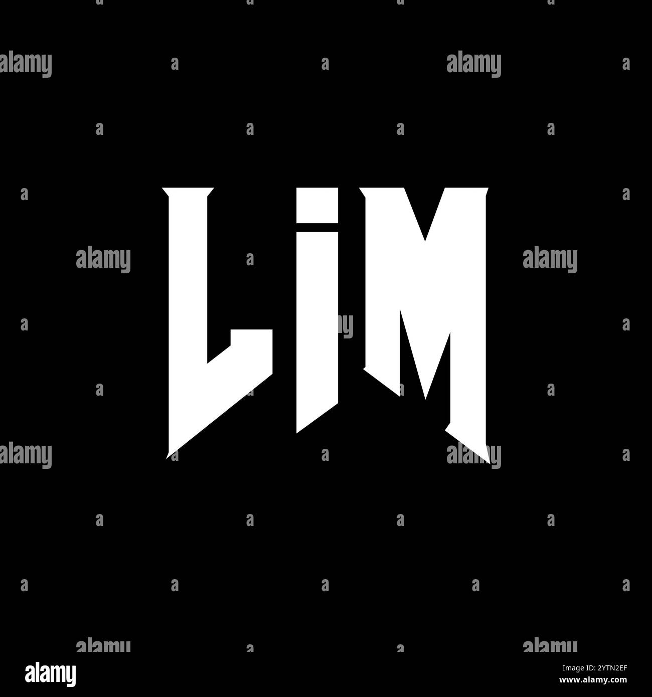 LIM letter logo design for technology company. LIM logo design black ...