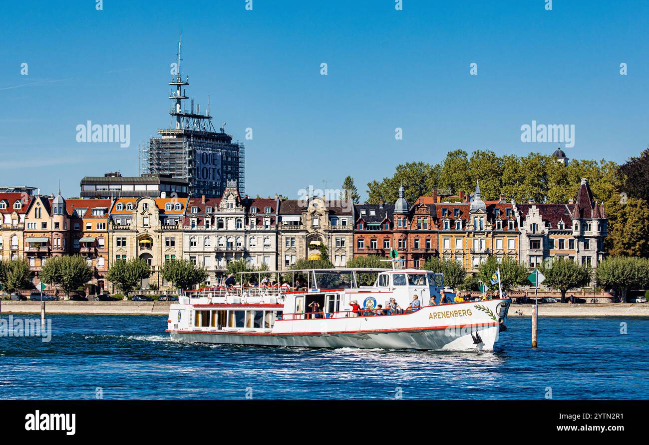 Konstanz, Germany, 7th Sep 2024: The motor ship Arenenberg of the Swiss ...