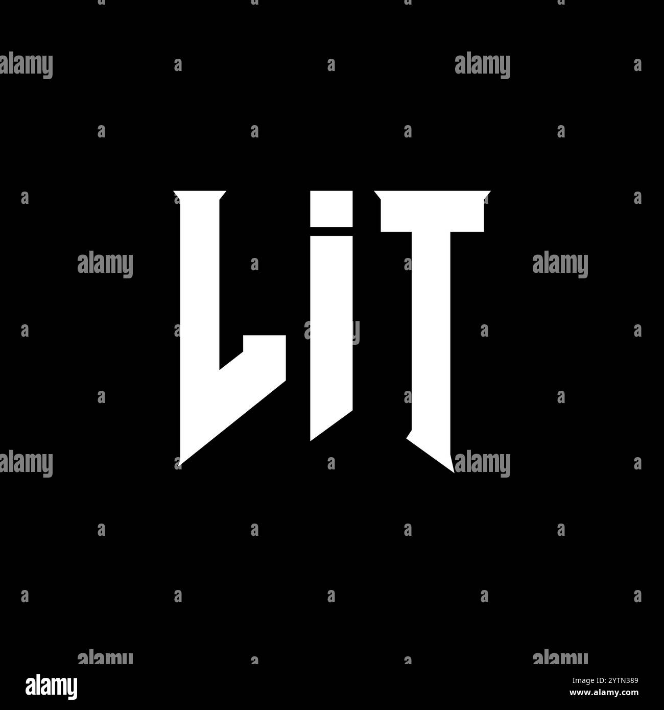 LIT letter logo design for technology company. LIT logo design black ...