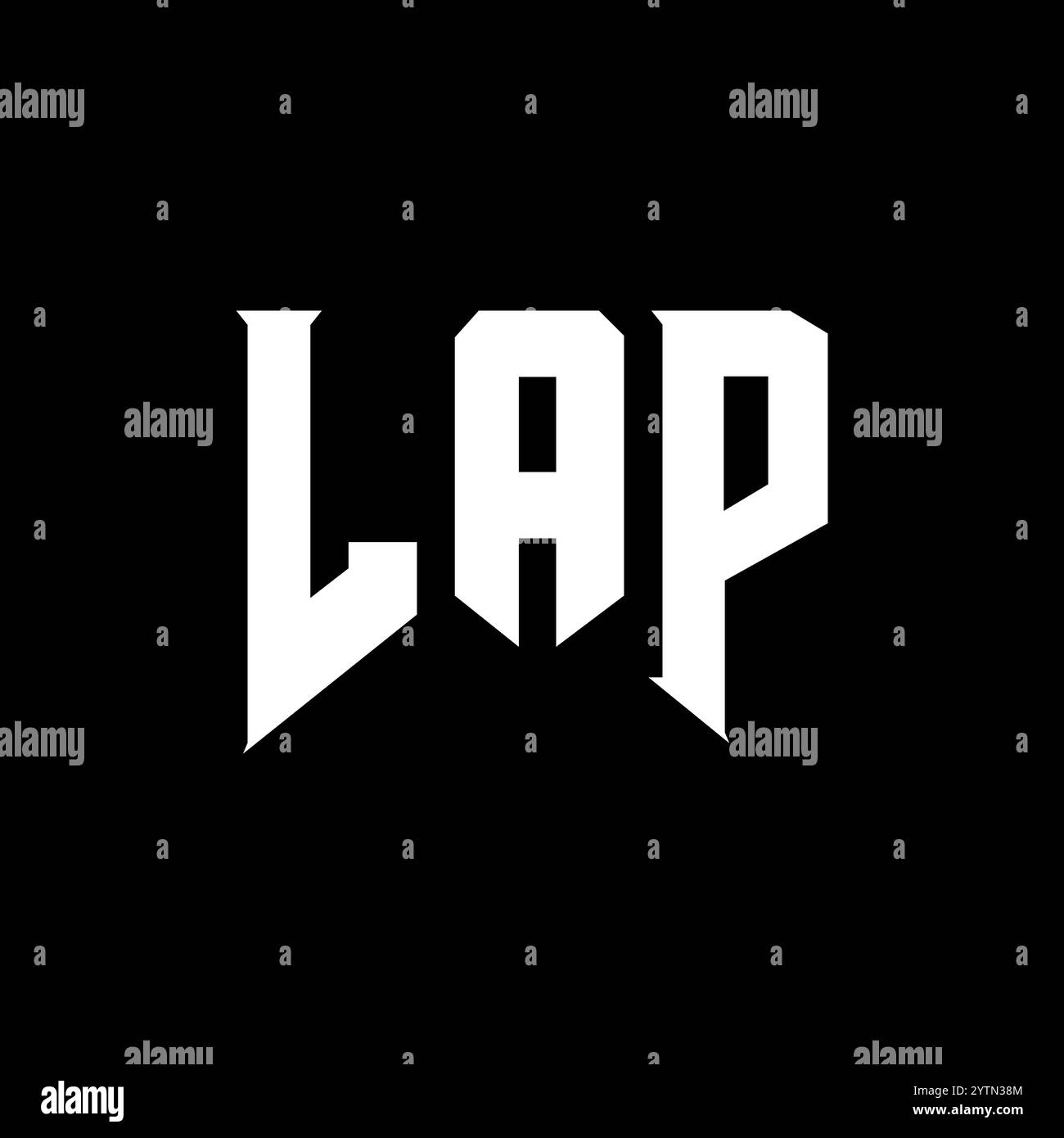 LAP letter logo design for technology company. LAP logo design black ...