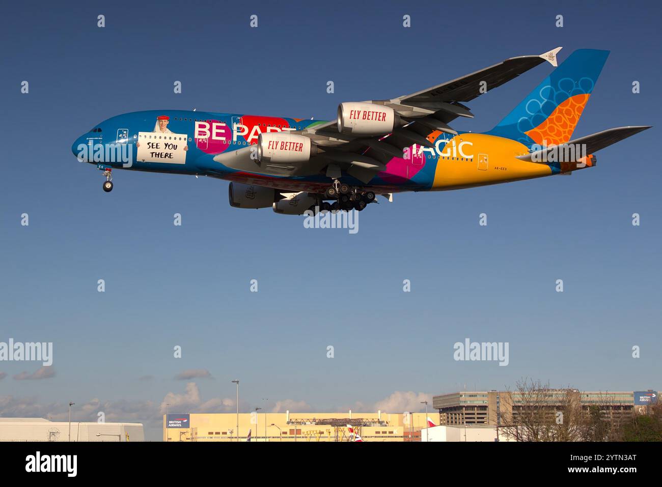 Emirates Airbus A380-861 A6-EES from Dubai DXB with Destination Dubai ...