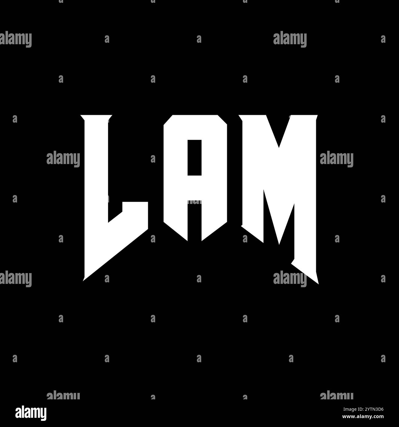LAM letter logo design for technology company. LAM logo design black ...