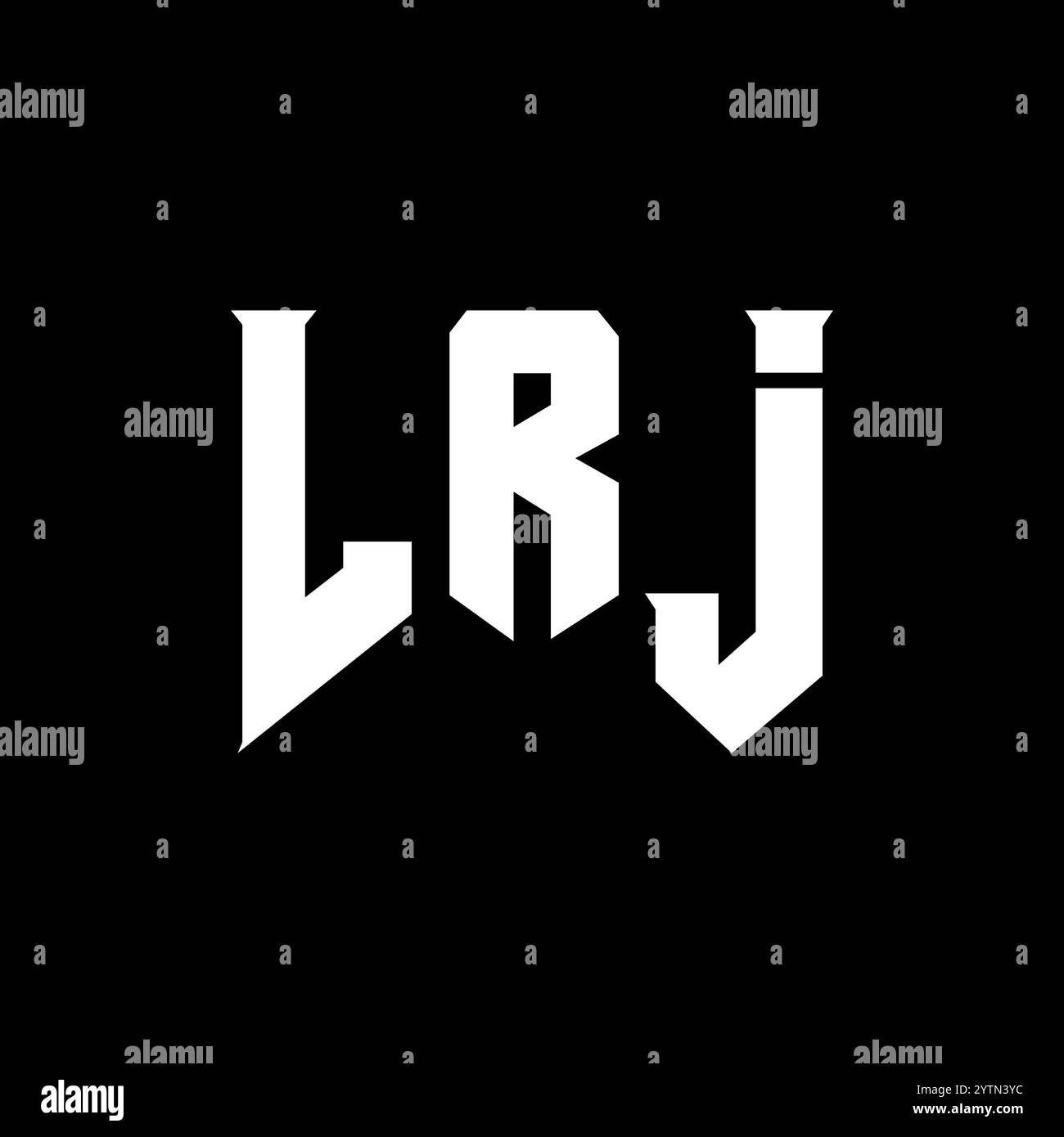 LRJ letter logo design for technology company. LRJ logo design black ...